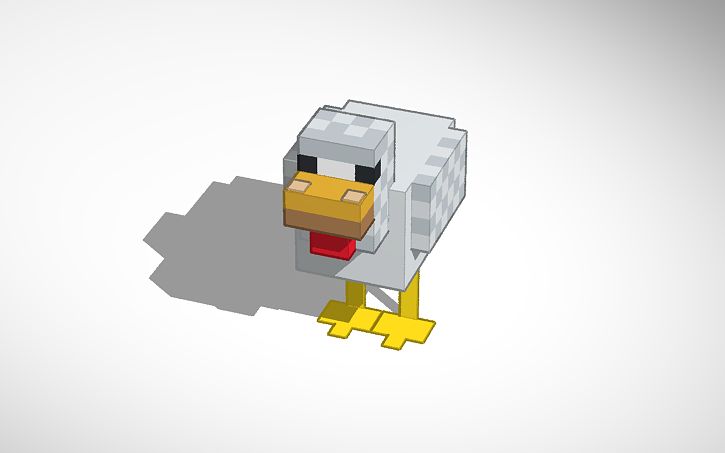 3D design chicken - Tinkercad