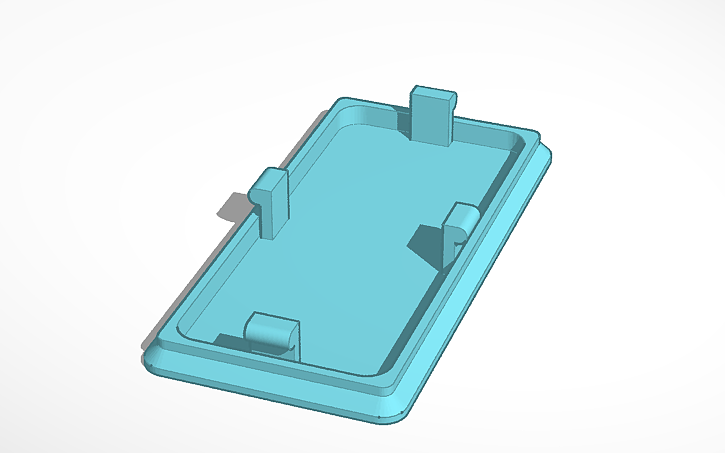 3D design Gridfinity Snap Lid 1x2 - Tinkercad