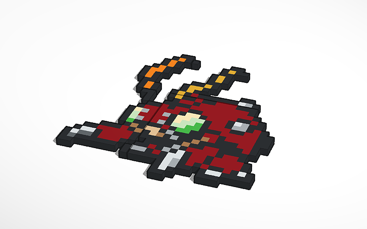 3D design PixelArt Tentomon | Tinkercad