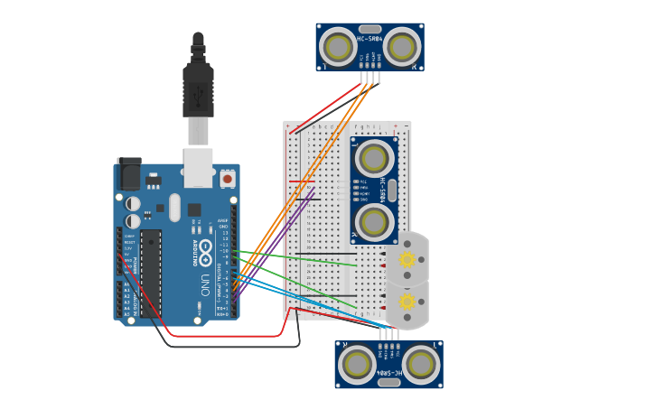 Circuit design DC Motor Control - Tinkercad