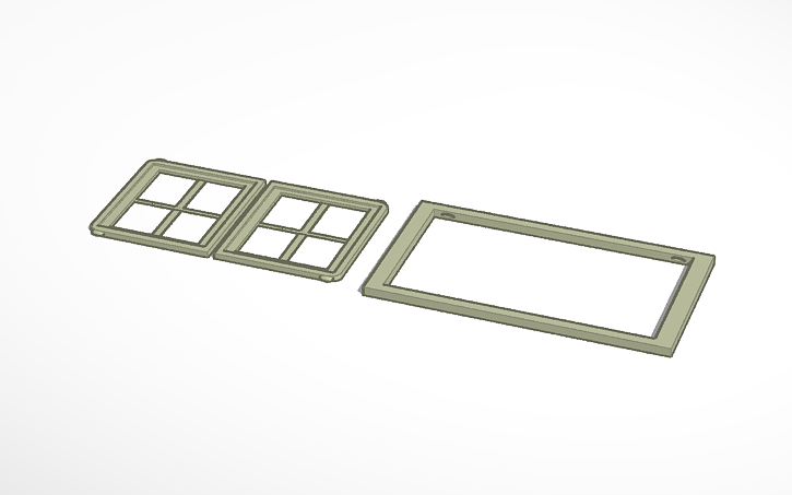 3D design Functioning Window-1-12 - Tinkercad