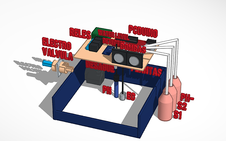 3D design Hydro System - Tinkercad