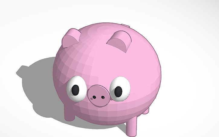 3D design Mighty Pig - Tinkercad