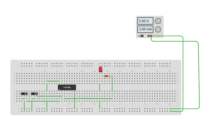 Circuit design And Gate - Tinkercad