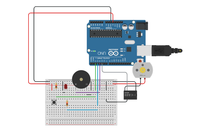 Circuit Design Motor Tinkercad