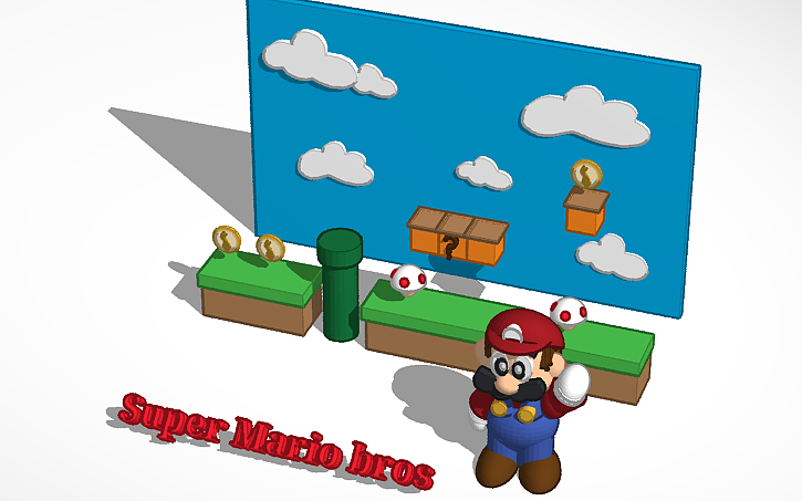 3D design super mario - Tinkercad