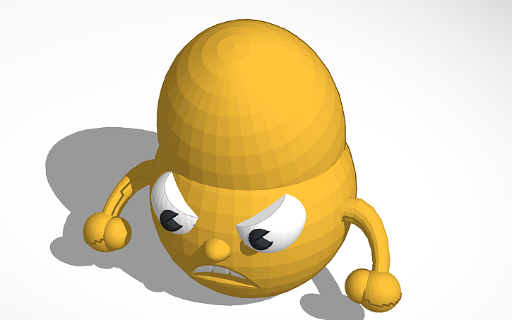 3D design Sal Spudder (from Cuphead | Tinkercad