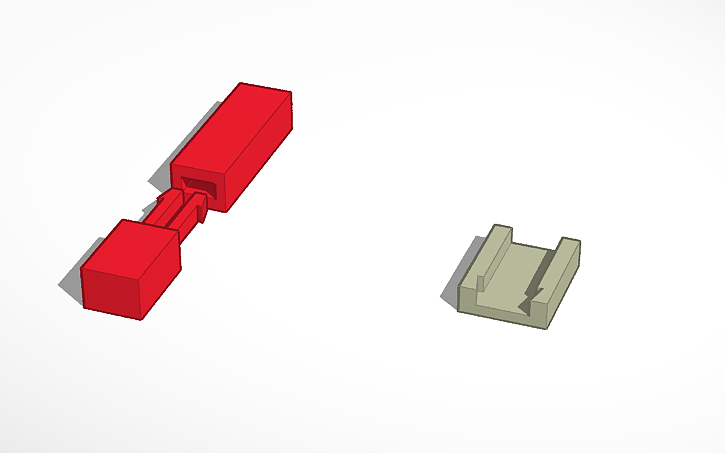 3D design Snap fit joint - Tinkercad
