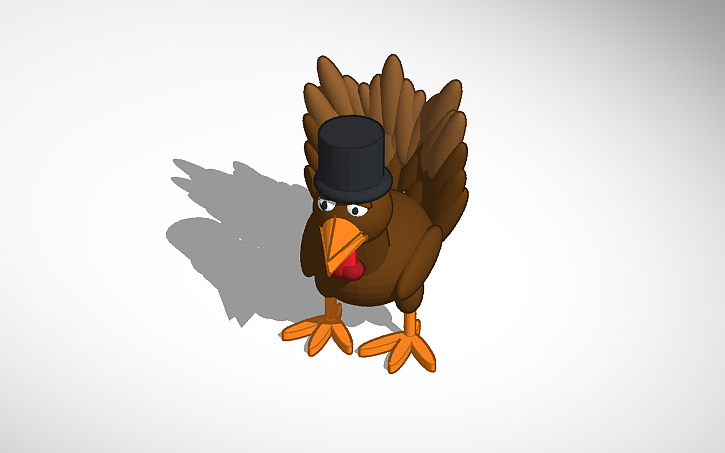 3D design turkey - Tinkercad