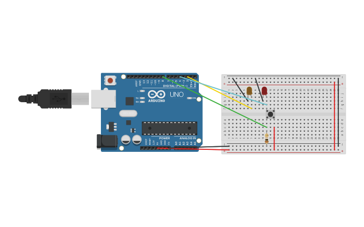 Circuit design Comando IF Arduino - Tinkercad