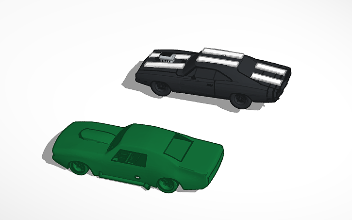 3D design Muscle cars - Tinkercad
