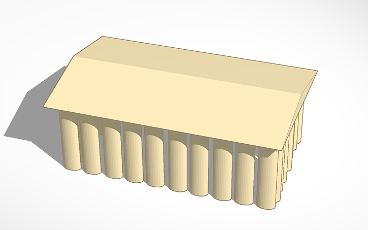 3d Design The Parthenon For Greek Architecture Tinkercad