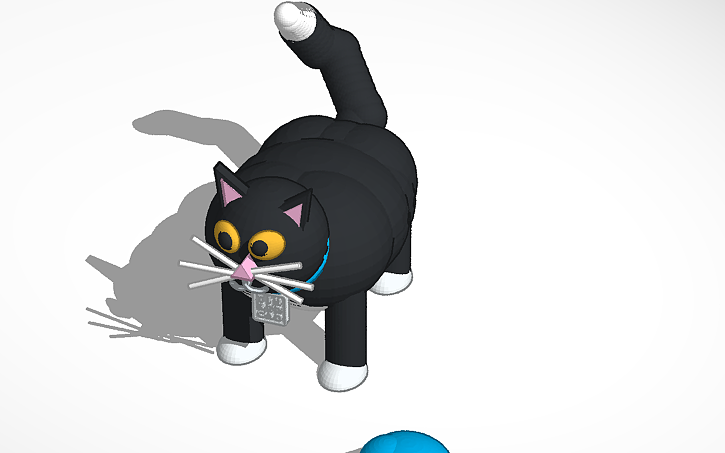3d Design Cool Cat Tinkercad