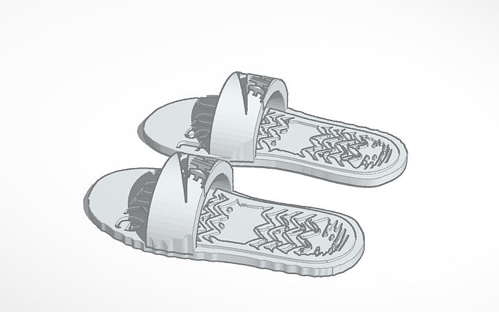 3D design nike slippers - Tinkercad