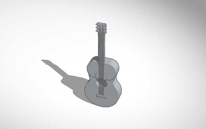 3D design Guitar - Tinkercad