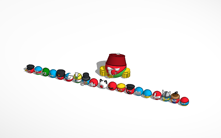 3D design The countryballs - Tinkercad