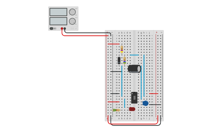 Circuit Design 555 Timer With Diode Tinkercad