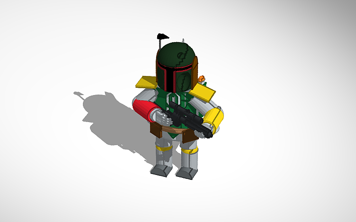 3D design Boba Fett - Tinkercad