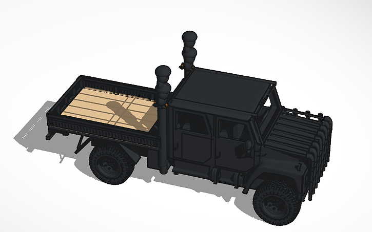 3D design Military truck - Tinkercad
