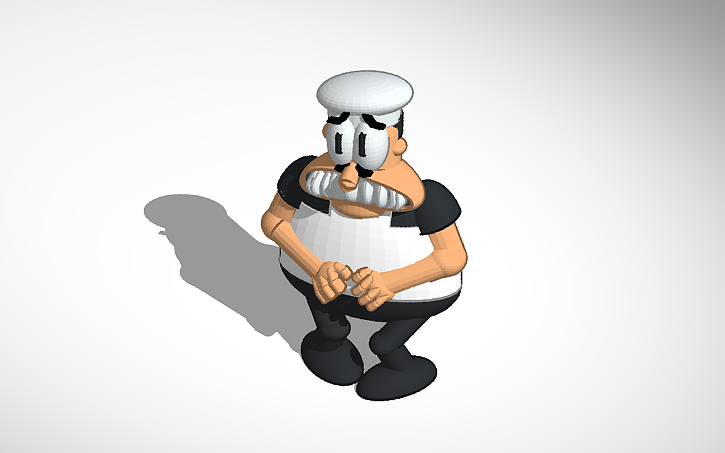 3D design Peppino (Pizza Tower) | Tinkercad