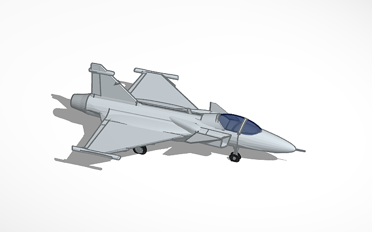 3d Design Jas 39 Gripen E Gear Deployed Tinkercad