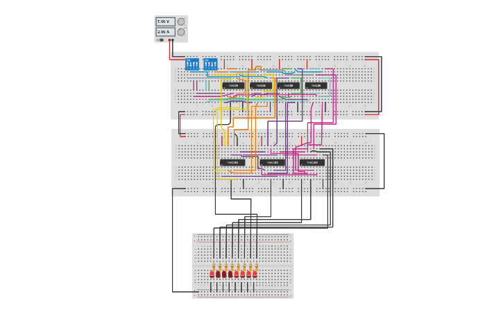 Circuit Design 4 Bit Binary Multiplier Tinkercad