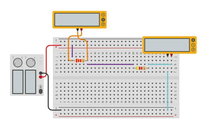 Circuit design Primer circuito de la PC2 - Tinkercad