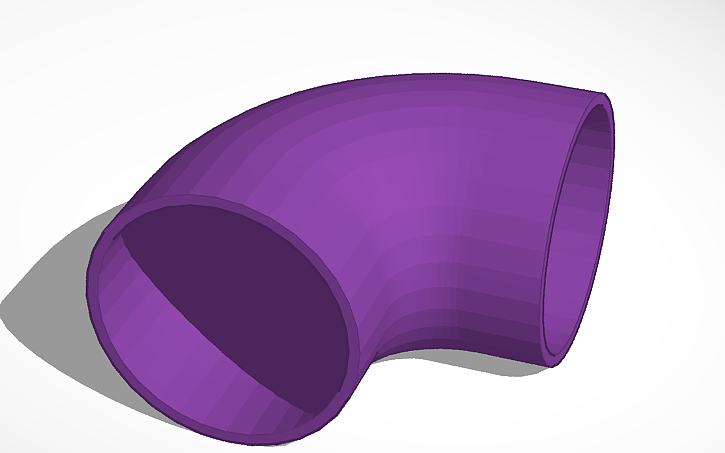 3D design Bent Tube - Tinkercad