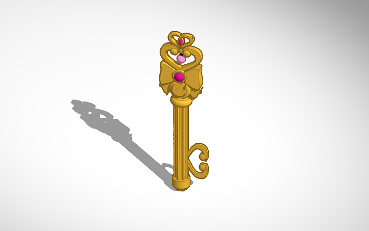 3D design Chibi-Usa's key | Tinkercad
