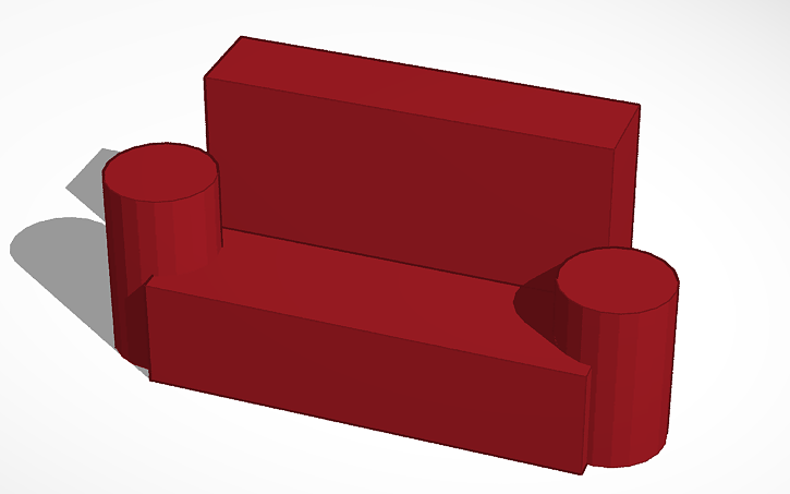 3D design the simpsons couch - Tinkercad