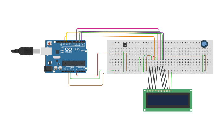 Circuit design LM35 sıcaklık sensörü - Tinkercad