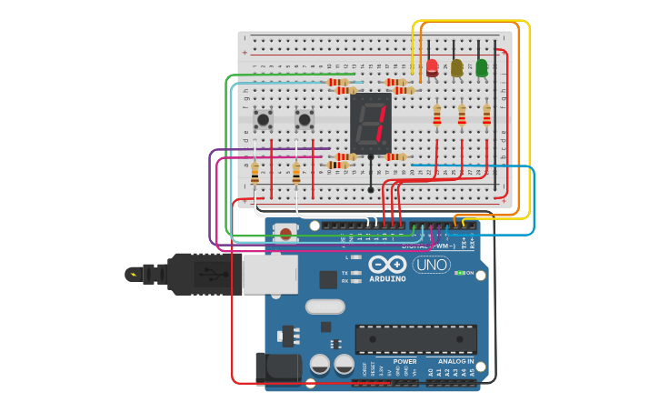 Circuit design proyecto final - Tinkercad