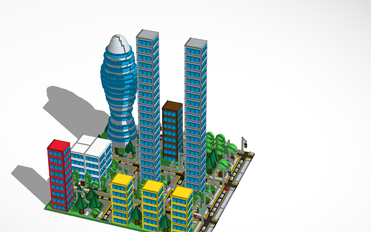 3D design soler city - Tinkercad