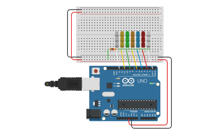 Circuit Design Blinking Led Tinkercad