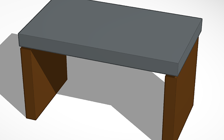 3D design Concrete Desktop | Tinkercad