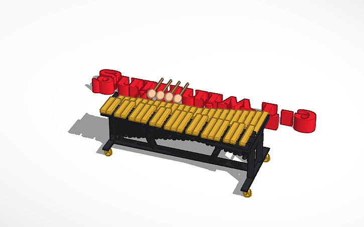 3D design marimba - Tinkercad