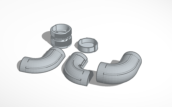 3D design bttf fc elbow pipe - Tinkercad