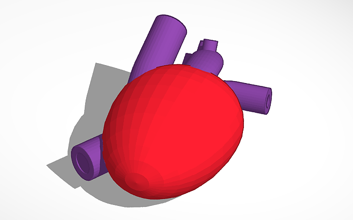 3D design Heart - Tinkercad