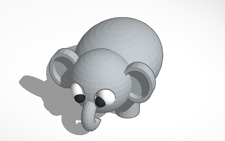 3D design Elephant | Tinkercad