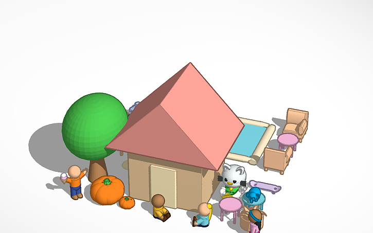 3D design Meet FRİENDS - Tinkercad