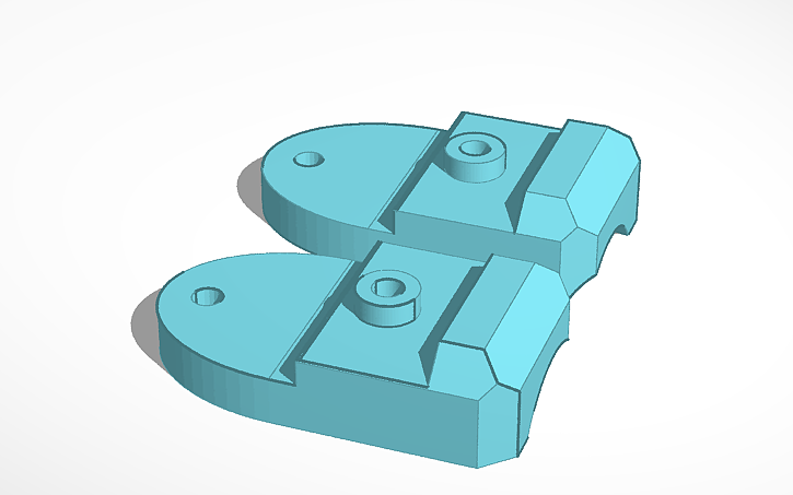 3D design WPL shock mounts - Tinkercad