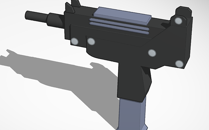 3D design Uzi - Tinkercad
