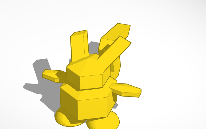 3D design pikachu | Tinkercad