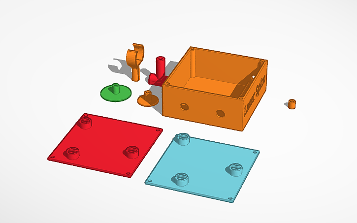 3D design laser spirograph machine v2 - Tinkercad