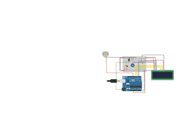 Circuit Design Fan Based On Temperature Tinkercad