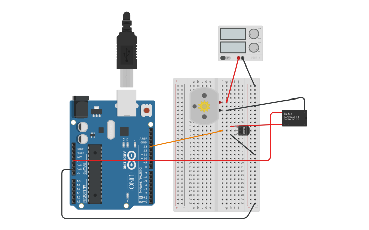 Circuit design Relays Exercise | Tinkercad