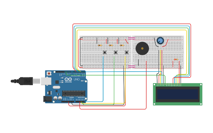 Circuit design Projeto timer - Tinkercad