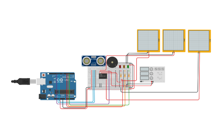 Circuit Design Social Distancing Monitor Using Ultrasonic Sensor With