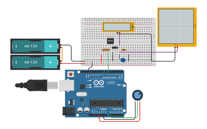 Circuit design Boost Power Supply | Tinkercad