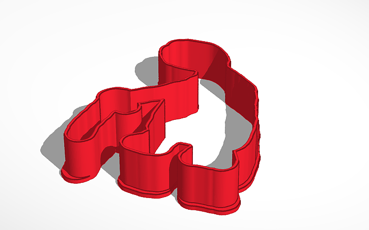 3D design Grandadisanoldman Cookie Cutter - Tinkercad